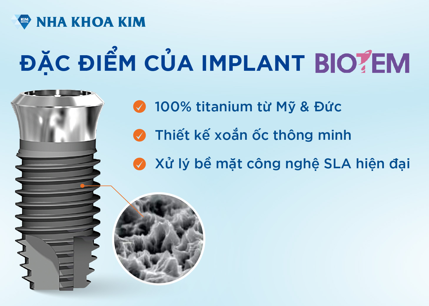 Lý do để trụ Implant Biotem Hàn Quốc được nhiều khách hàng lựa chọn?